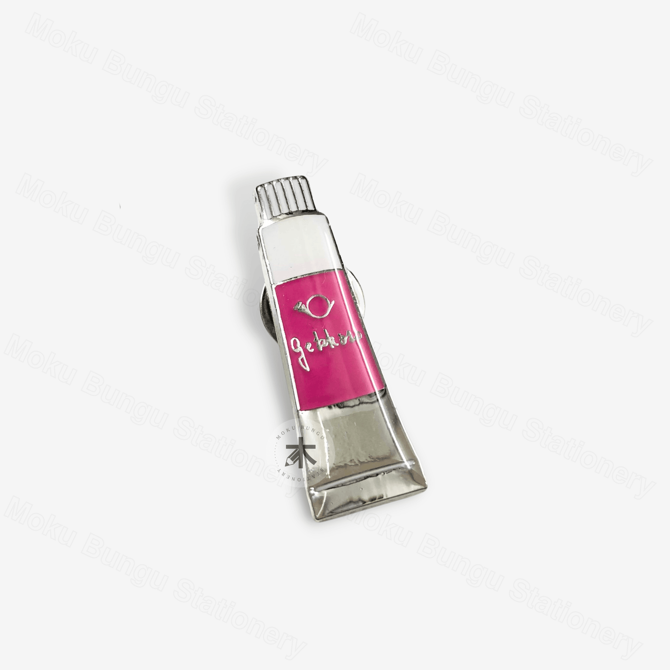 Gekkoso - Pin Badge - Pink – Moku Bungu Stationery