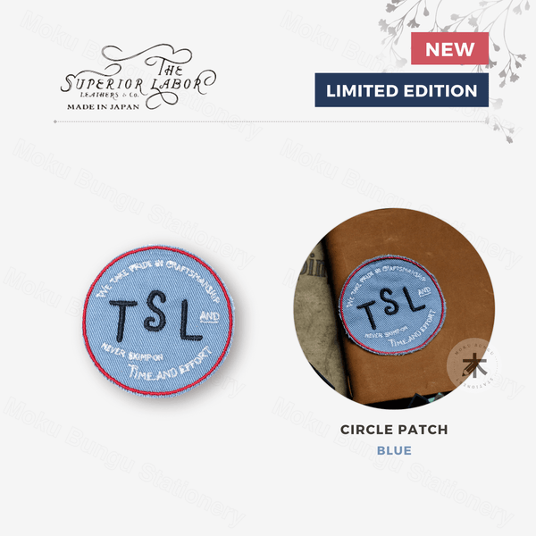 The Superior Labor - TSL Patch - Circle - Blue – Moku Bungu Stationery